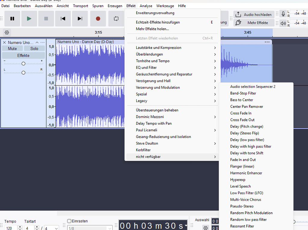 Adjustable Fade effect installed correctly but missing - Windows - Audacity Forum