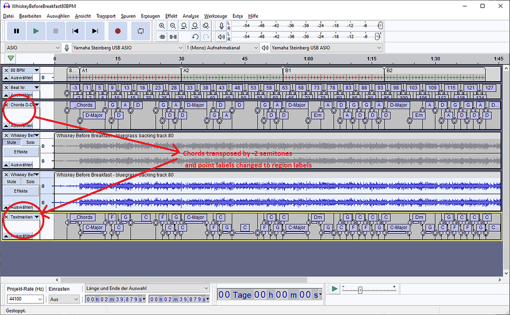 Nyquist plug-in to transpose chords in label track - New Plug-Ins - Audacity Forum