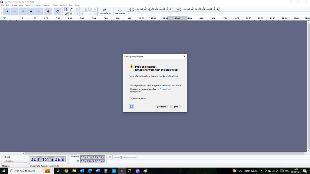 Crash recovery assistance needed - Audacity 3 Help Forum - Audacity Forum