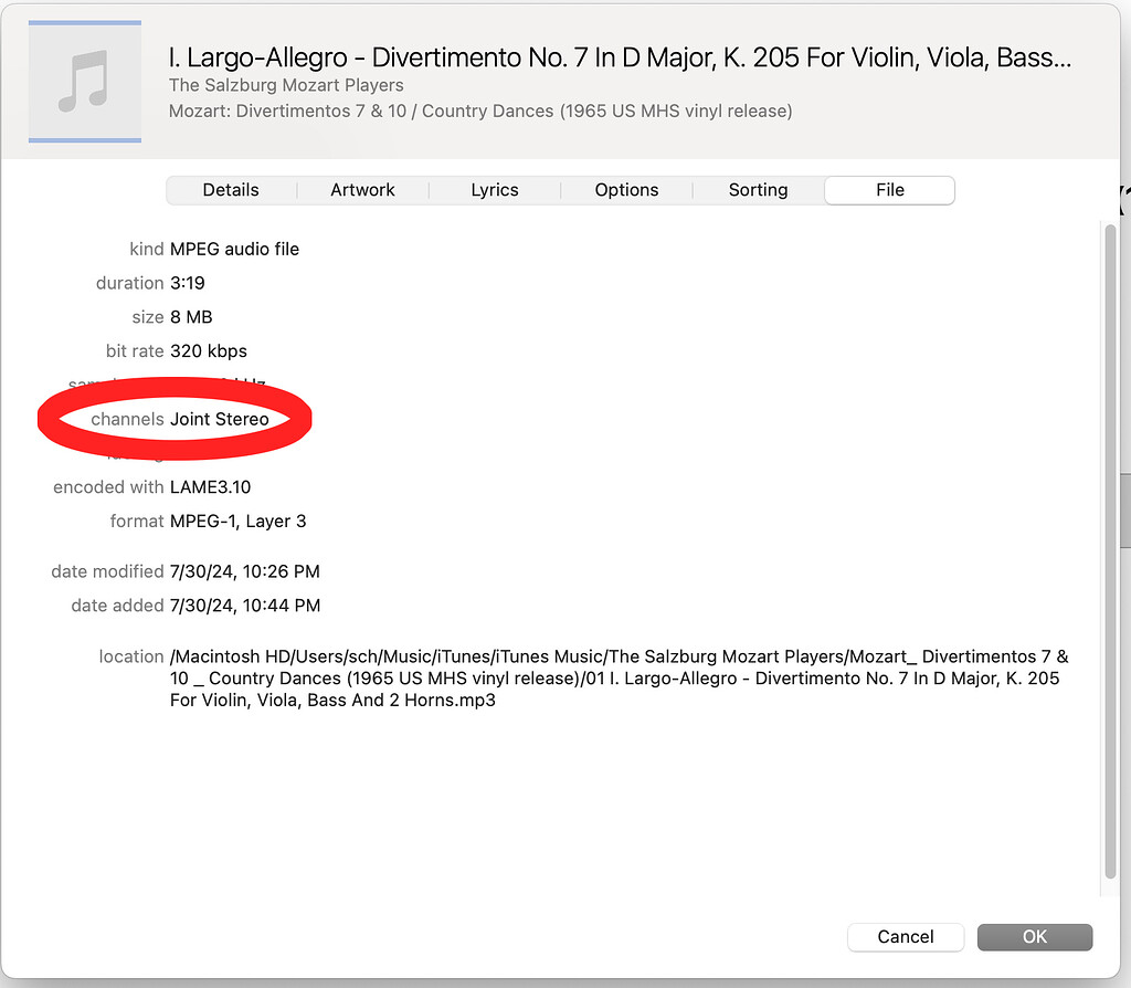 MP3 export is set to Stereo - why are resulting files Joint Stereo? - macOS - Audacity Forum
