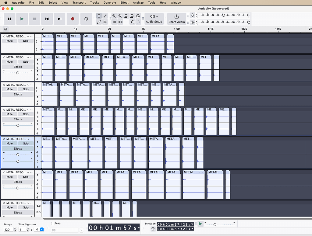 Auto split after detach at silence, or export after detach silence on a ...