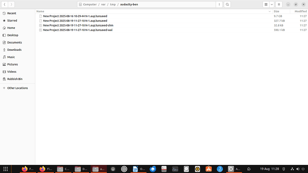 SOLVED Need help with recovering corrupted project and audacity project tools - GNU/Linux ...