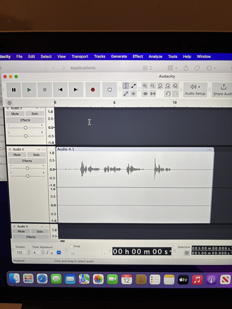 Every other track blacked out - macOS - Audacity Forum