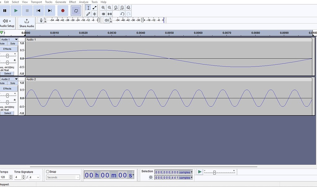 Generate a wave and its 12th harmonic - Audacity Help Forum - Audacity ...