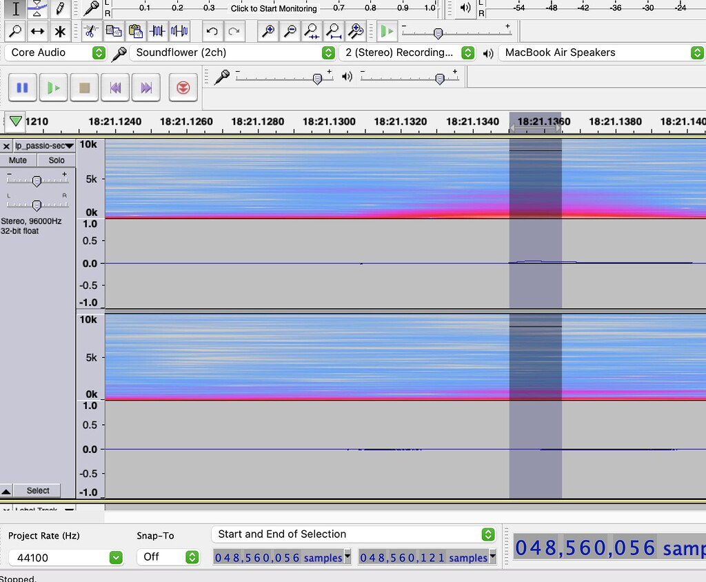 Repair tool complaining about too many samples selected - macOS - Audacity Forum