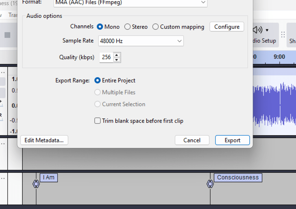 Export 'multiple files' greyed even with labels - Windows - Audacity Forum