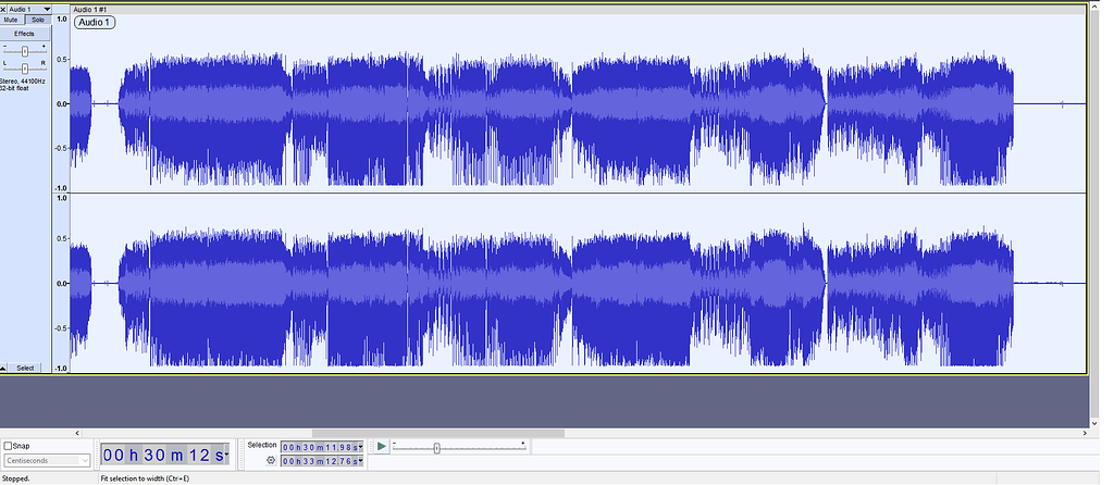 Flat top Waveform when Recording from Cassette - Audacity Help Forum ...