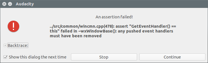 Audacity Export Error - GNU/Linux - Audacity Forum