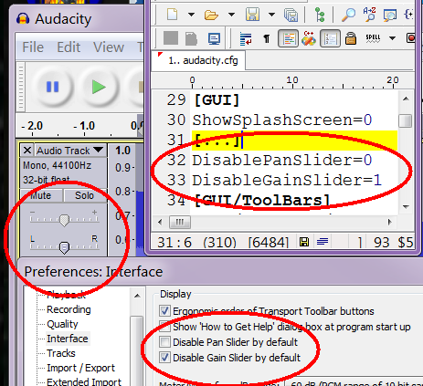 turn Pan & Gain sliders off - General Audio Programming - Audacity Forum