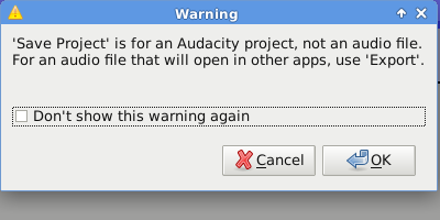 Basic: how do I create a project? - Windows - Audacity Forum