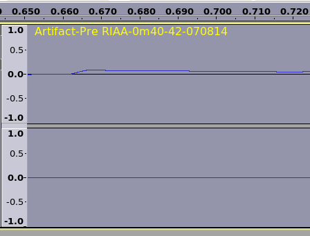 Artifacts created when using RIAA Equalization - Windows - Audacity Forum