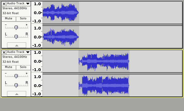 Making Two Shorter Tracks Into One Longer Track - Windows - Audacity Forum