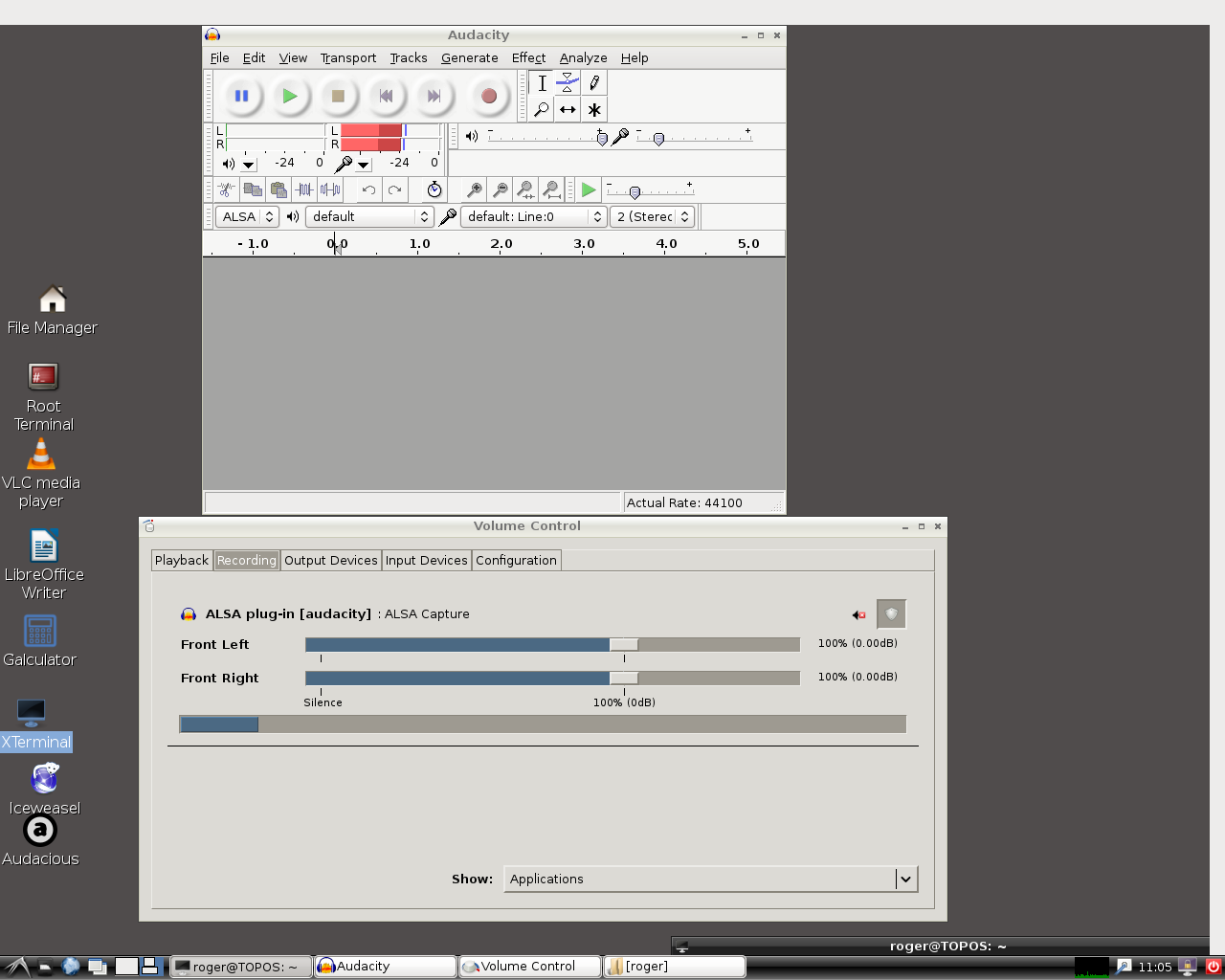"Recording" tab is grayed out (pavucontrol) - GNU/Linux - Audacity Forum