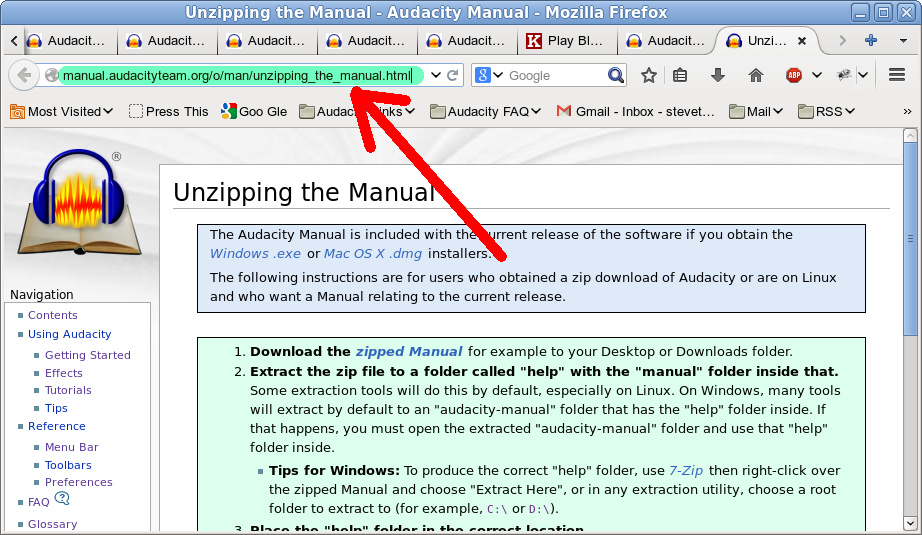 HTML Manual for 2.0.6 - GNU/Linux - Audacity Forum