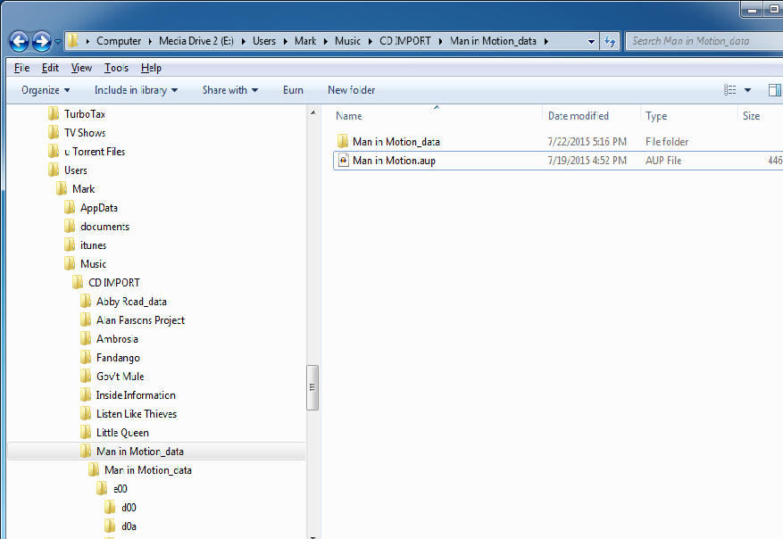 Need help with aup files [SOLVED] - Windows - Audacity Forum
