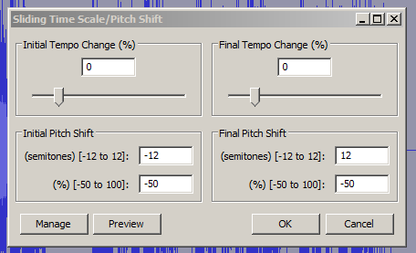 pitch shift - Windows - Audacity Forum
