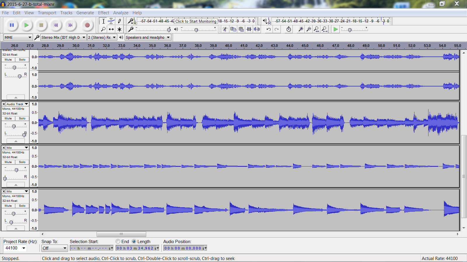 Gain sliders moving during playback - Windows - Audacity Forum