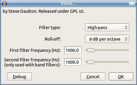 Remove Q setting from high-pass / low-pass filters - New Plug-Ins ...
