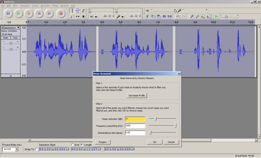 Improving quality audio from a video. - Audio Processing - Audacity Forum