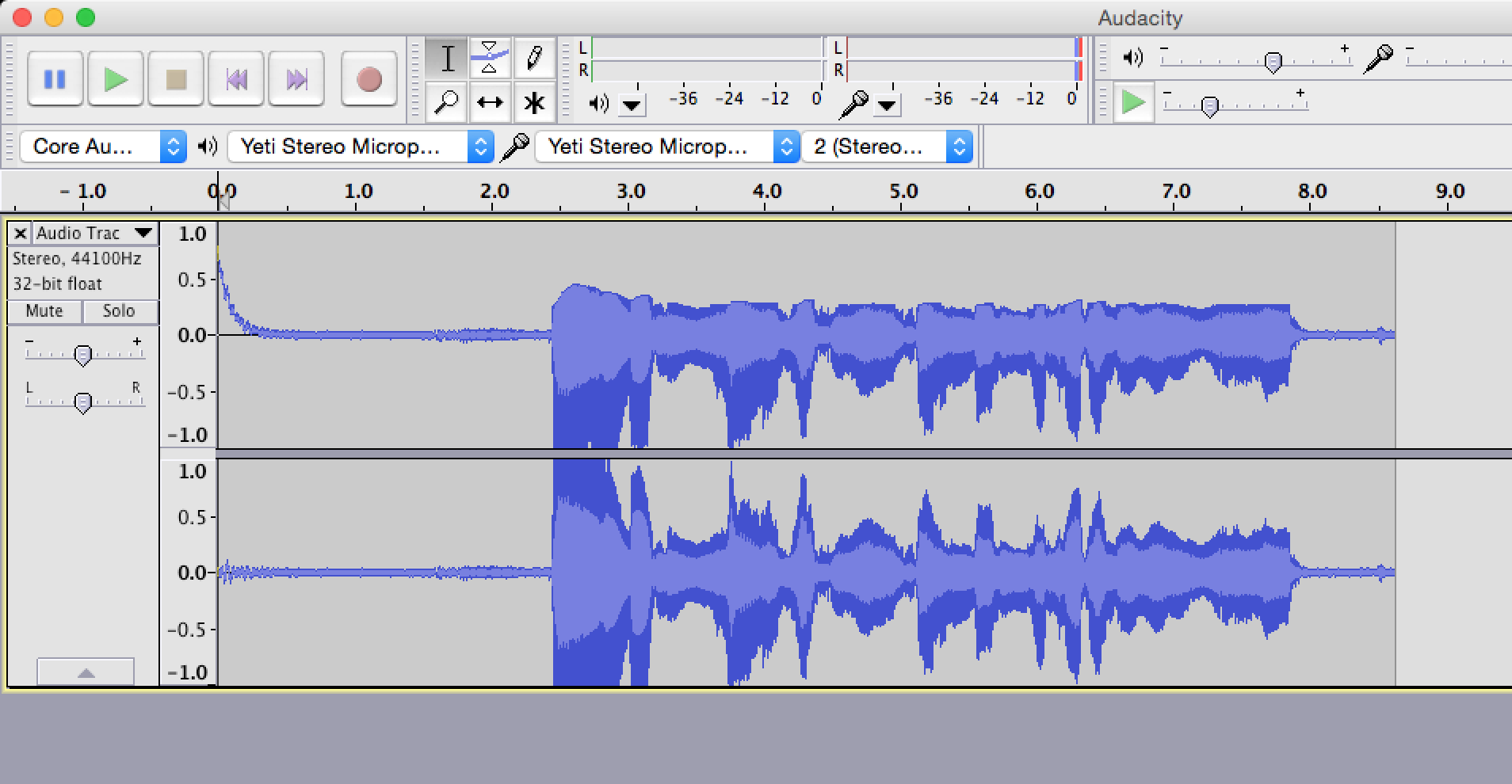 Asymmetric Waveforms via Blue Yeti mic - macOS - Audacity Forum