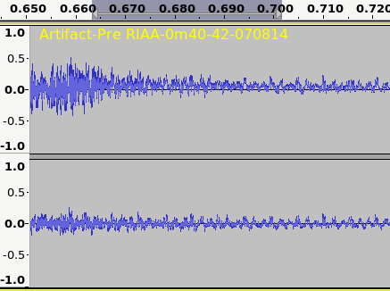 Artifacts created when using RIAA Equalization - Windows - Audacity Forum