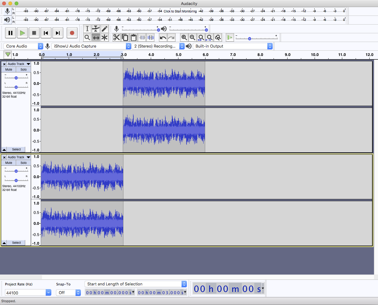 how to reconstruct audio recording with only .au files - macOS ...