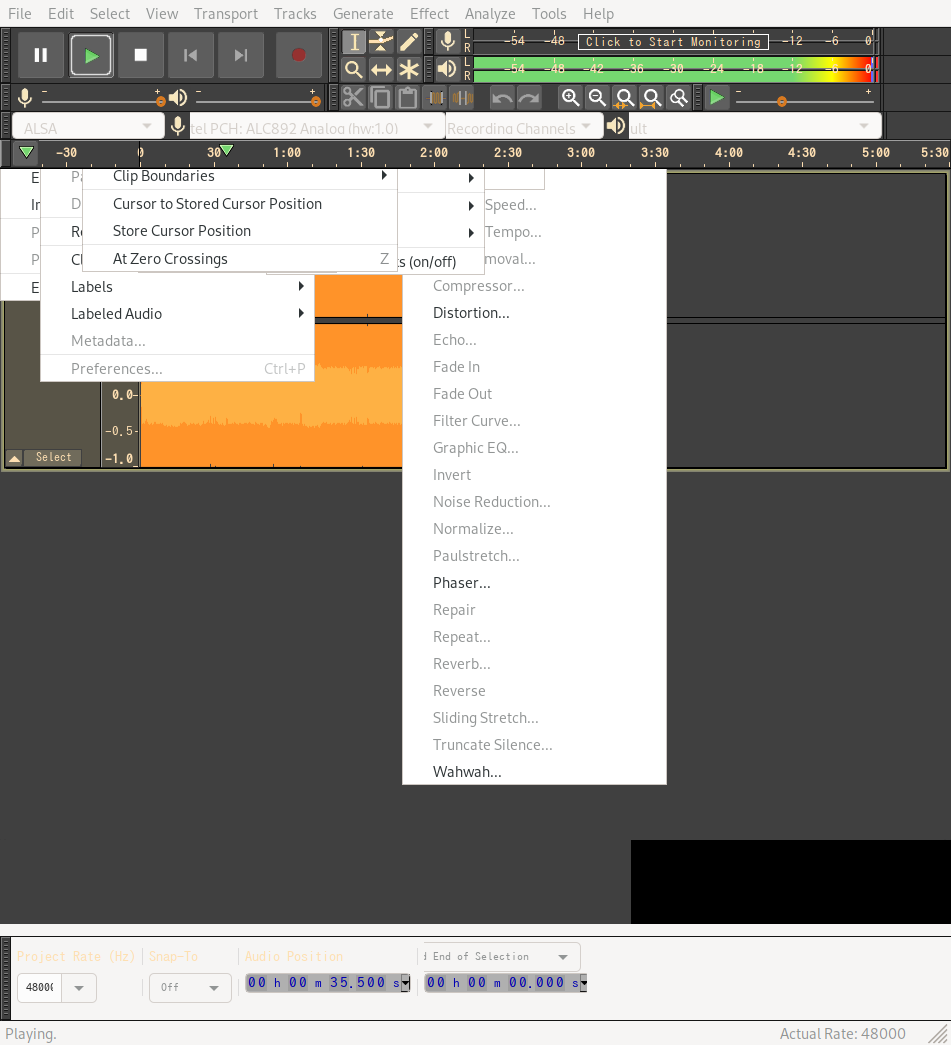 Rendering issue on track list [SOLVED] - GNU/Linux - Audacity Forum