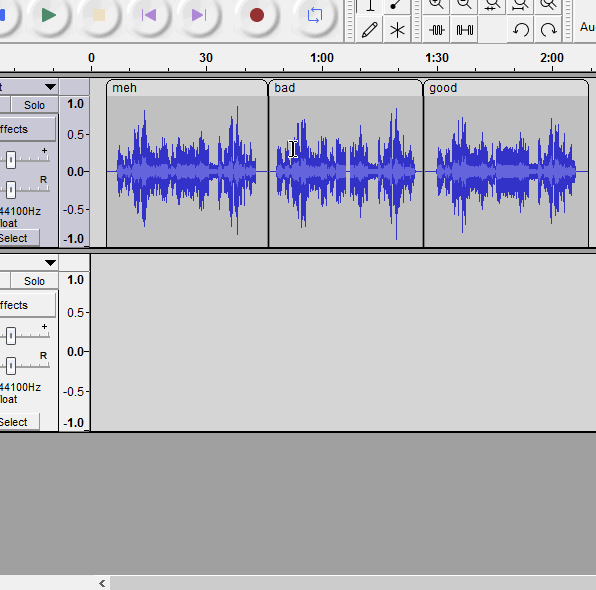 Highlighting sections - Adding Features - Audacity Forum