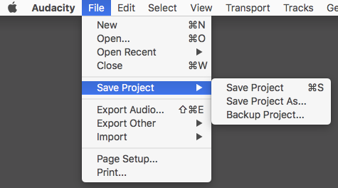 Question About Saving a Project File - Audacity 3 Help Forum - Audacity ...