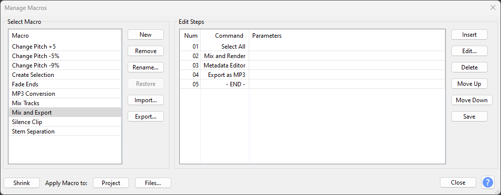 Macro Not Exporting Correctly - Audacity 3 Help Forum - Audacity Forum Macro Not Exporting Correctly - Audacity 3 Help Forum - Audacity Forum