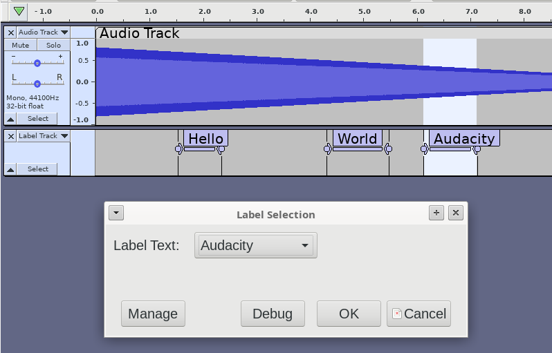 Creating a panel with buttons that trigger a command or macro? - Macros and Scripting - Audacity ...