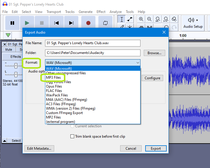 MP3 Format Not Listed - Audacity 3 Help Forum - Audacity Forum