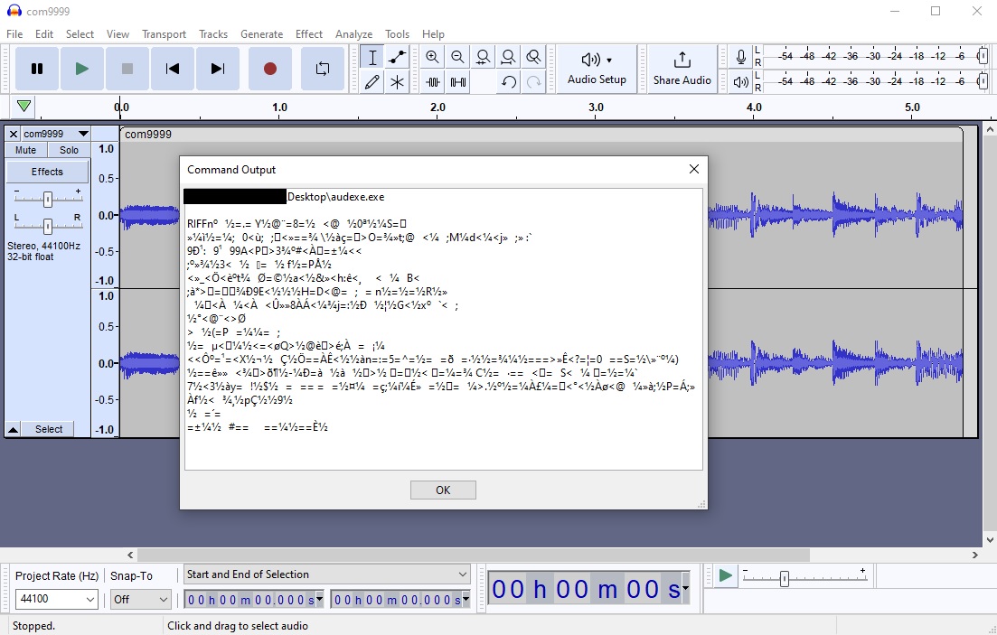 Export macro output - Windows - Audacity Forum