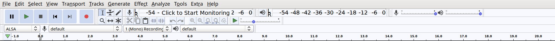 Wasted Space in Default Toolbar Layout - Adding Features - Audacity Forum