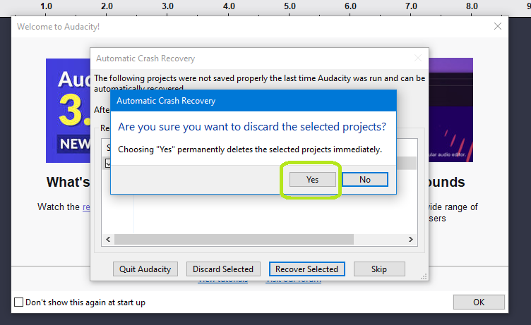 “Discarding undo/redo history” issue - Windows - Audacity Forum