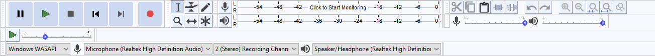 Wasted Space in Default Toolbar Layout - Adding Features - Audacity Forum