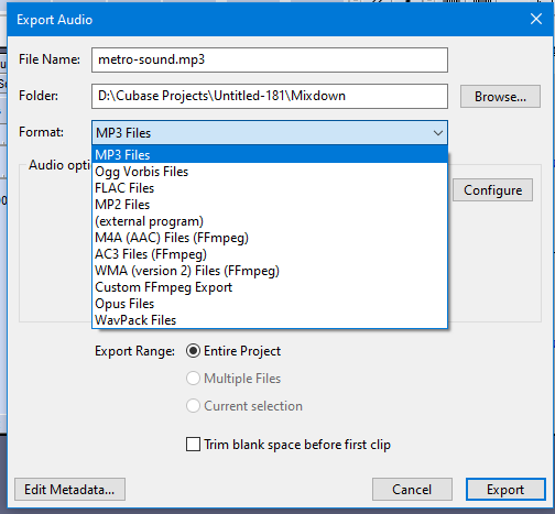 I reinstalled, deleted and and installed Audacity 3 times, no WAV export option - Audacity 3 ...