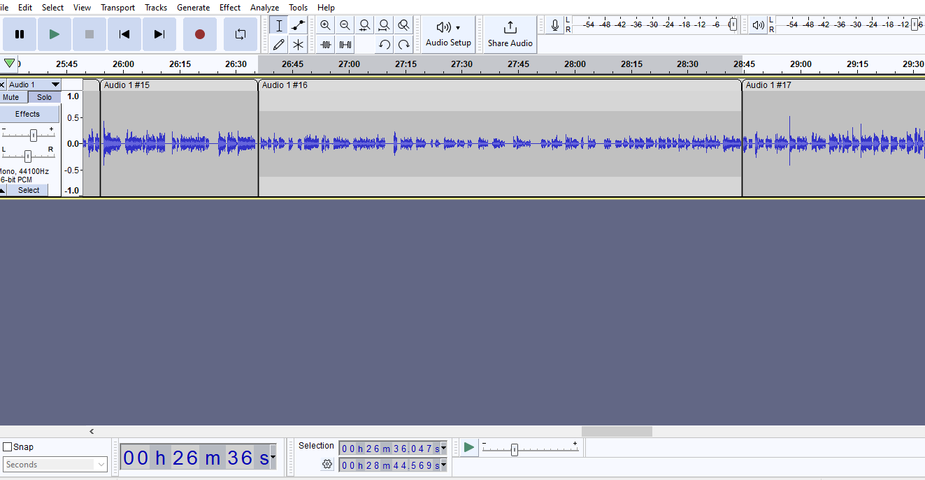 Newbie question - one clip of audio track looks smaller - Windows ...
