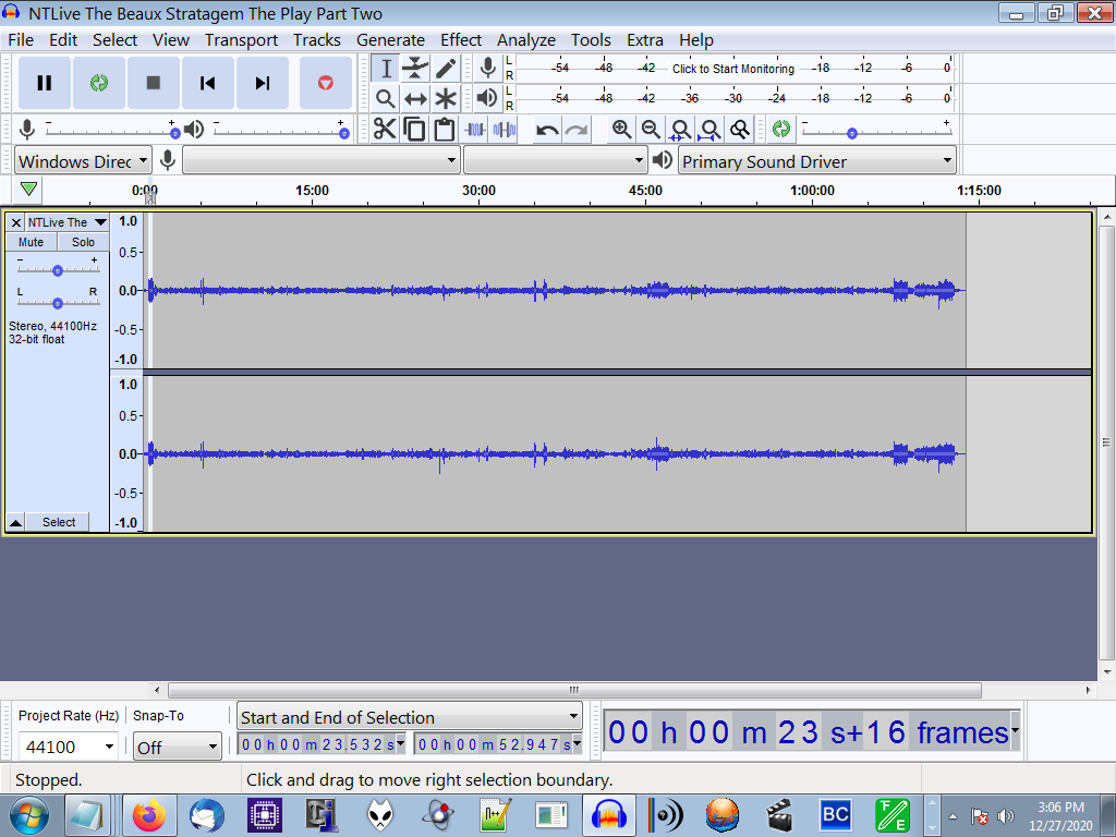 Problems viewing the wave form in AAC - Windows - Audacity Forum