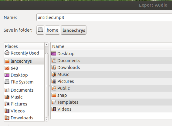 Cannot Export/Save/Open to Other Partitions - GNU/Linux - Audacity Forum