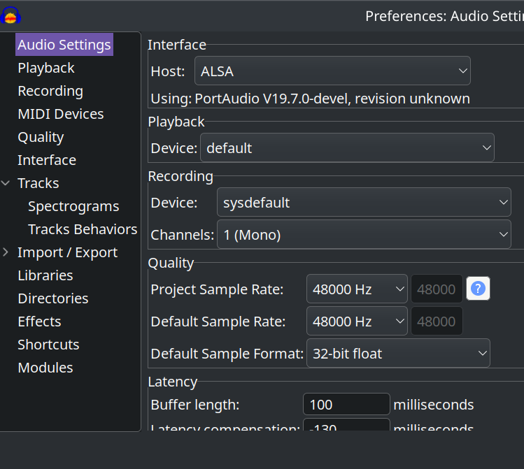 Static noise when recording - GNU/Linux - Audacity Forum