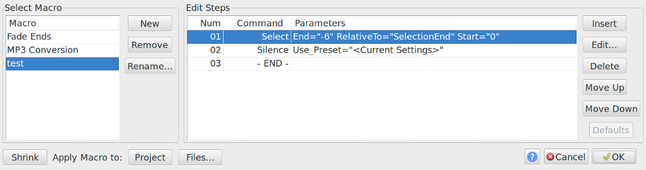 Macros Issue With Generate Silence Windows Audacity Forum