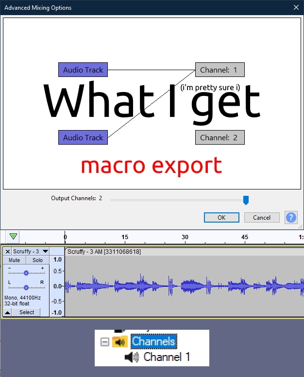 Batch exporting 2 channel mp3's - Macros and Scripting - Audacity Forum