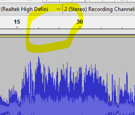 Timeline panel. - Windows - Audacity Forum