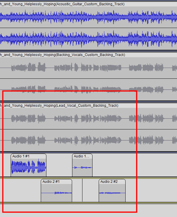 Clip splitting before and after - Windows - Audacity Forum