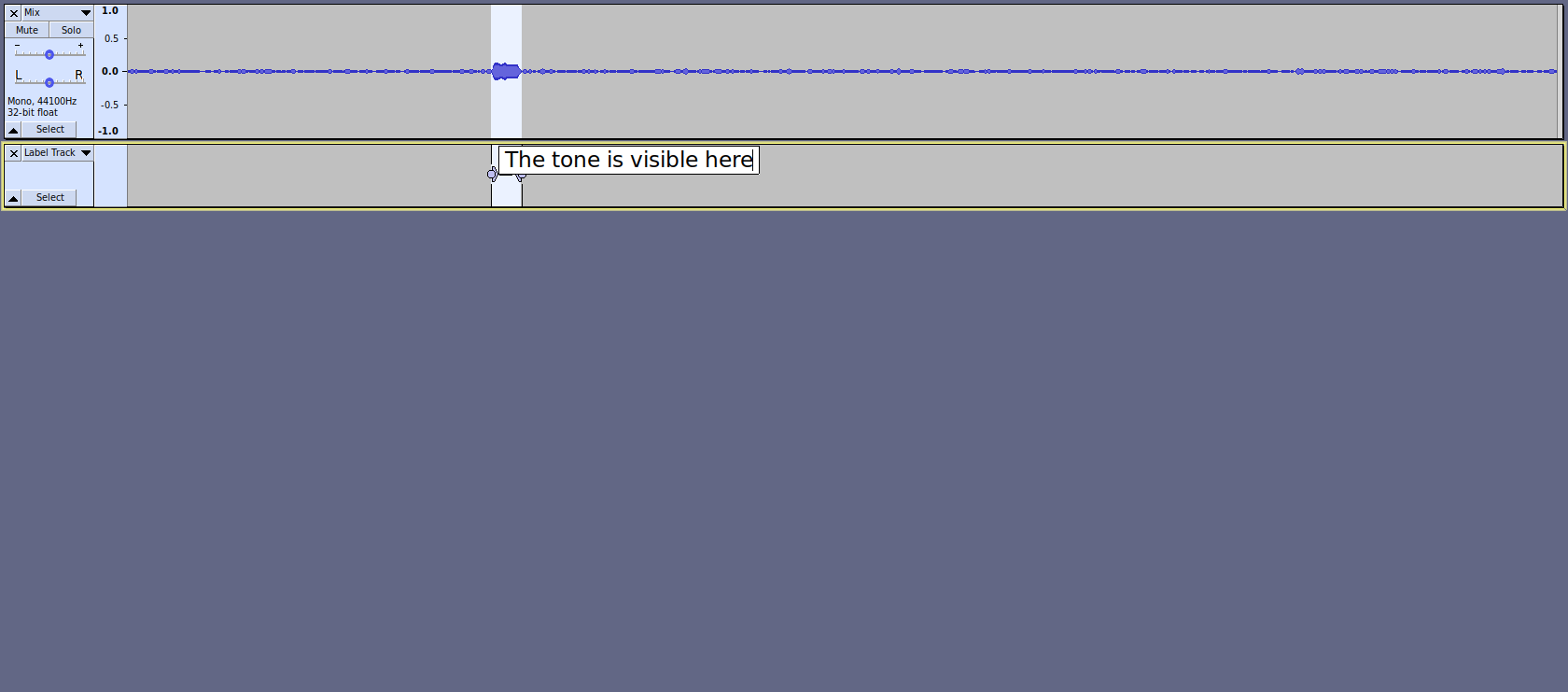 Finding Tones in timeline - Windows - Audacity Forum
