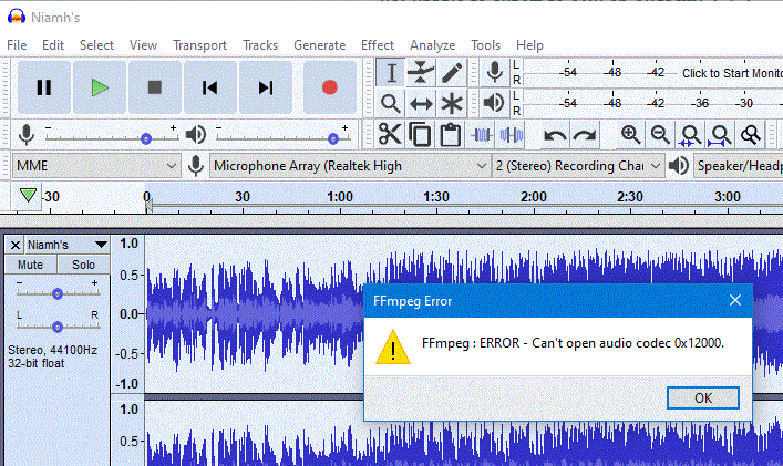 unable to export to AMR on Audacity 2.3.2 - macOS - Audacity Forum