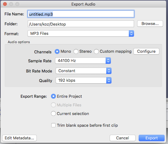 Macro Not Exporting Correctly - Audacity 3 Help Forum - Audacity Forum Macro Not Exporting Correctly - Audacity 3 Help Forum - Audacity Forum