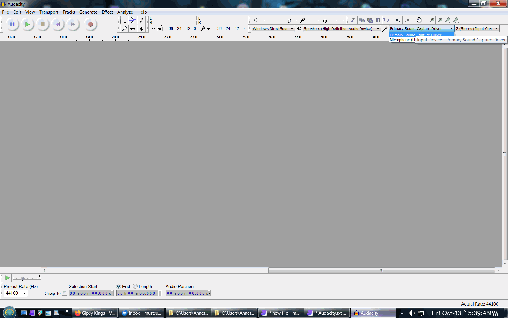 Wave is missing from recording drop down - Windows - Audacity Forum