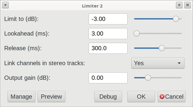 New Limiter with Attack and Release controls - Nyquist - Audacity Forum